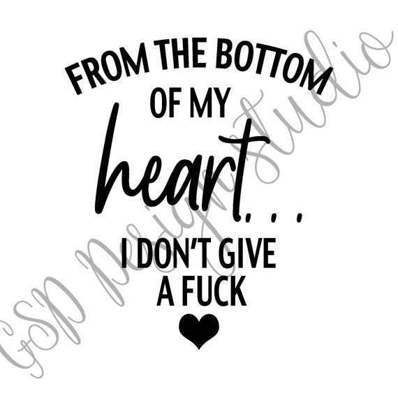 From the Bottom of My Heart Instant Download Shirt Design - Etsy