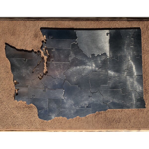 Metal Wall Art Washington - Etsy