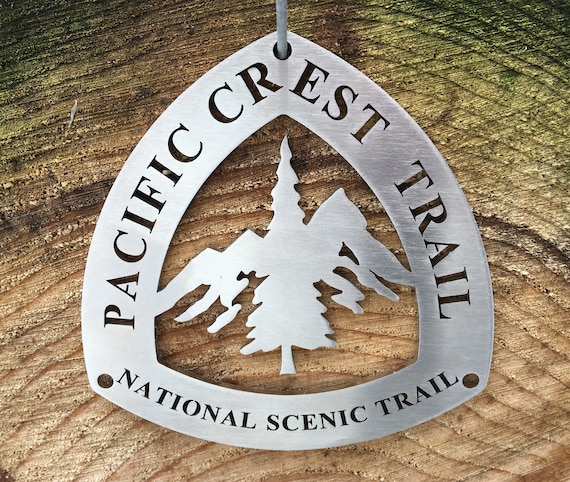 Pacific Crest Trail PCT Hiking Stainless Steel Sign Medallion - Etsy