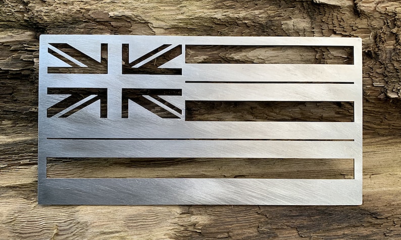 Hawaiian Metal Flag Hawaiian Art Hawaiian State Sign - Etsy