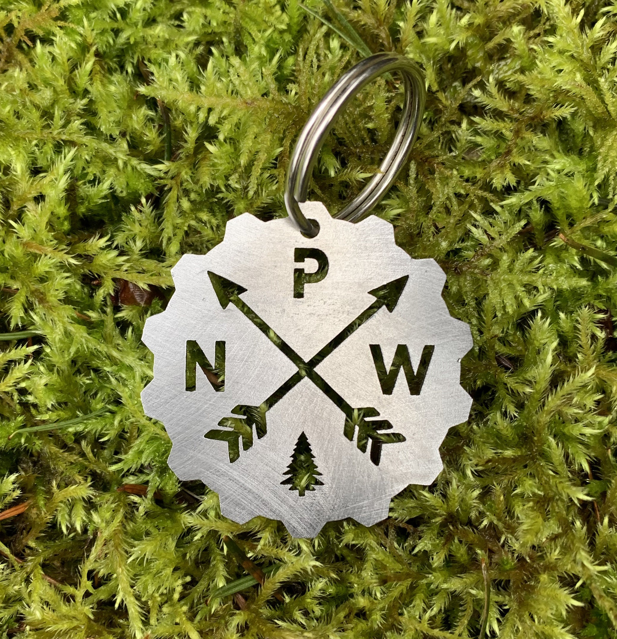 PNW Keychain | PNW Art | PNW Key Ring | Pacific Northwest Gift - Etsy