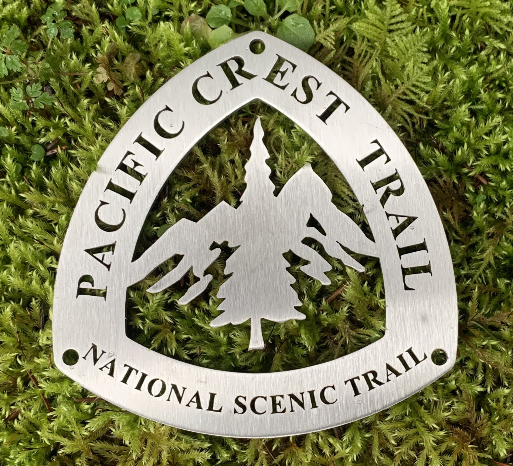 Pacific Crest Trail PCT Hiking Stainless Steel Sign, Medallion | PNW ...