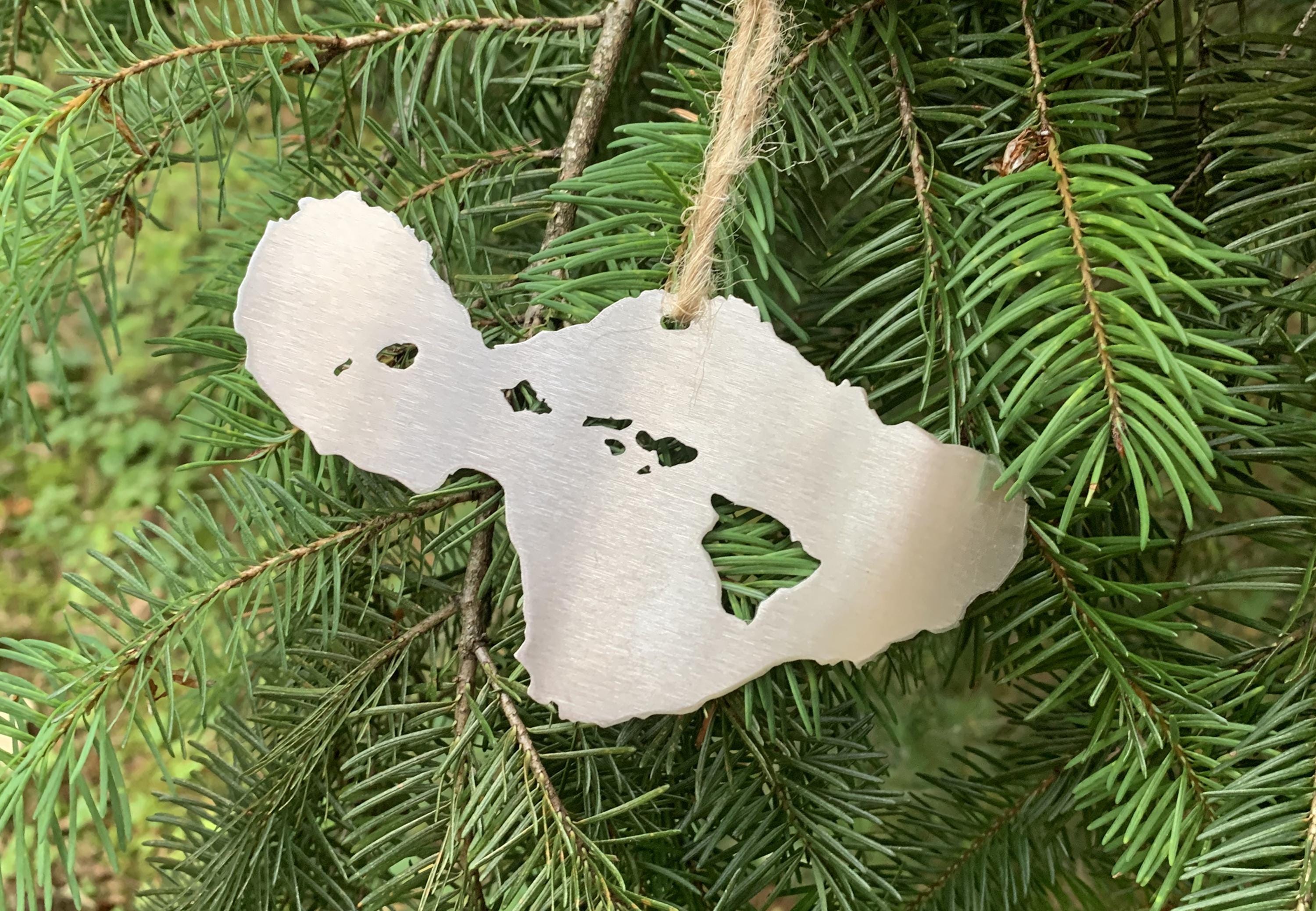 Maui State Map Ornament | Hawaii State Map | Hawaii Art | Hawaiian ...