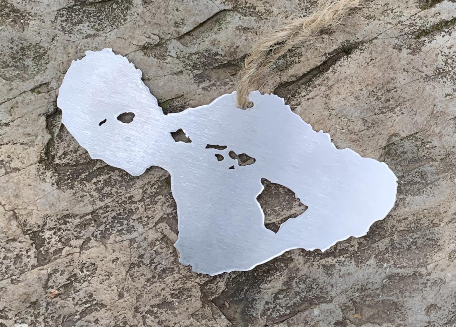 Maui State Map Ornament | Hawaii State Map | Hawaii Art | Hawaiian ...