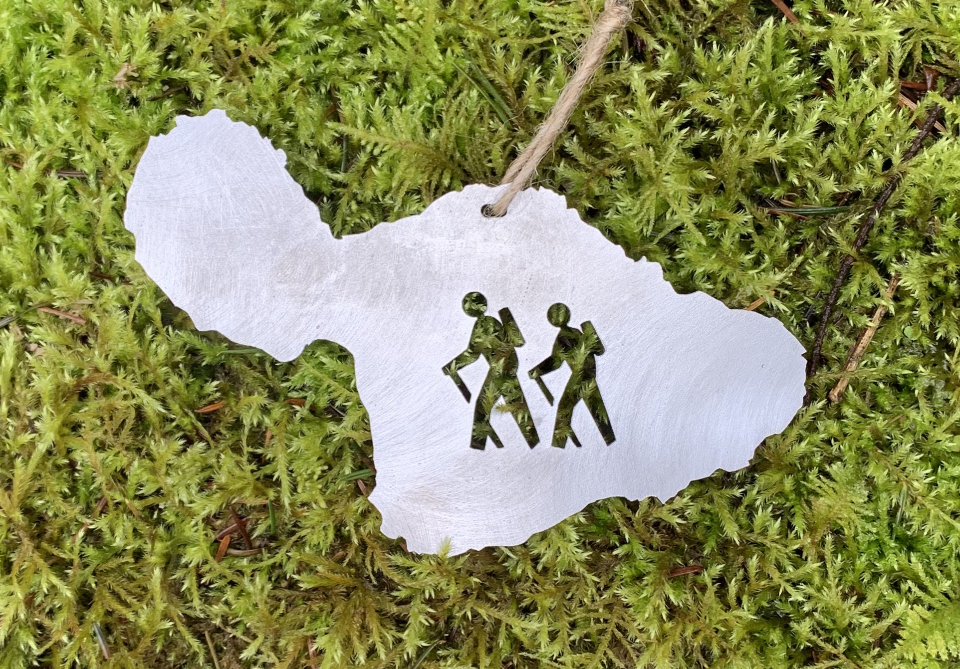 Maui Hiker Map Hawaiian Art Maui Ornament Maui Art Maui Gifts Aloha ...