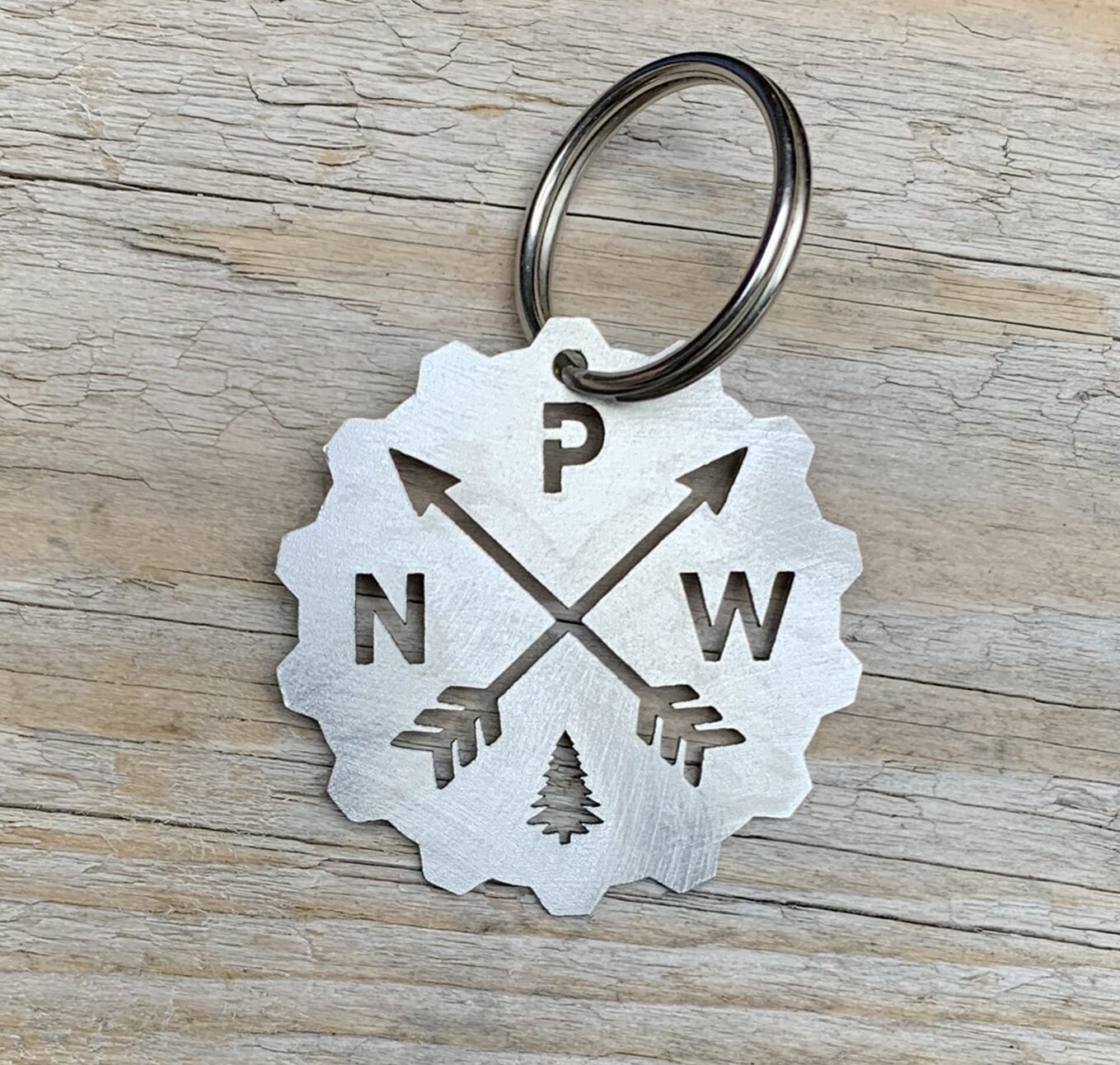 PNW Keychain | PNW Art | PNW Key Ring | Pacific Northwest Gift - Etsy