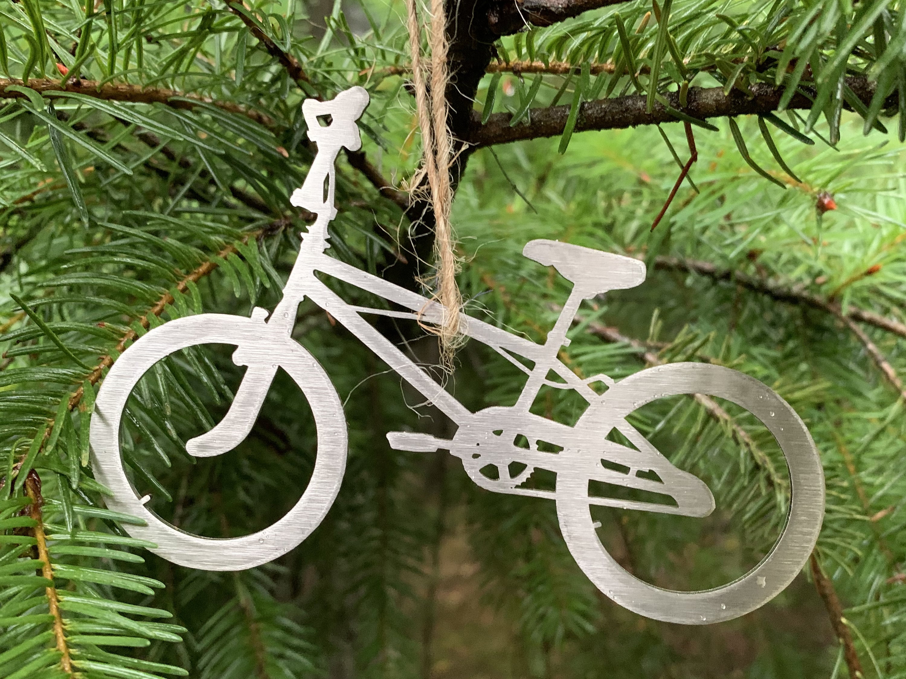 Bike Ornament Made From Stainless Steel | Christmas Tree Decoration ...
