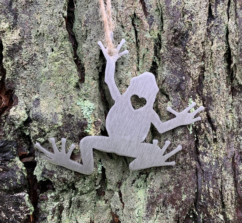 Frog Ornament Stainless Steel | Frog Christmas Tree Ornament | Wedding ...