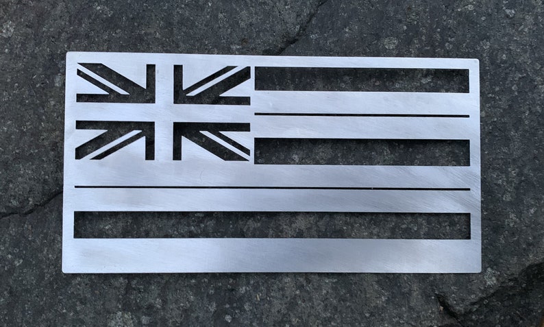 Hawaiian Metal Flag Hawaiian Art Hawaiian State Sign Metal Flag Decor ...