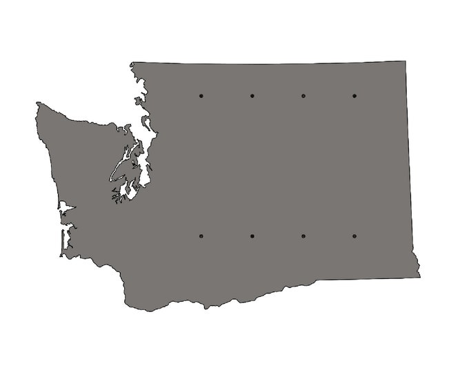 Custom Engineered Washington State Map With Z Clip Wall Mounting - Etsy
