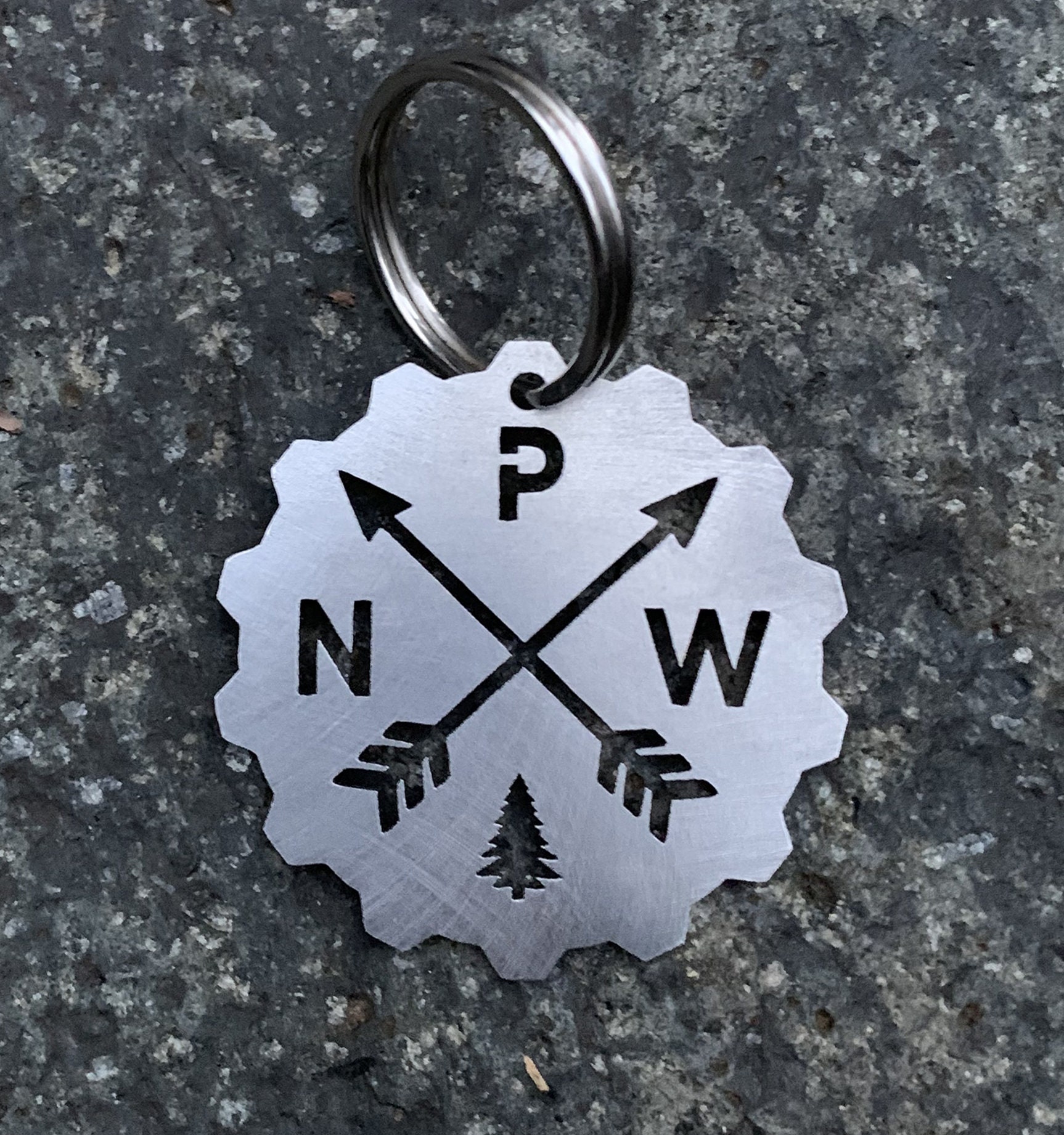 PNW Keychain | PNW Art | PNW Key Ring | Pacific Northwest Gift - Etsy