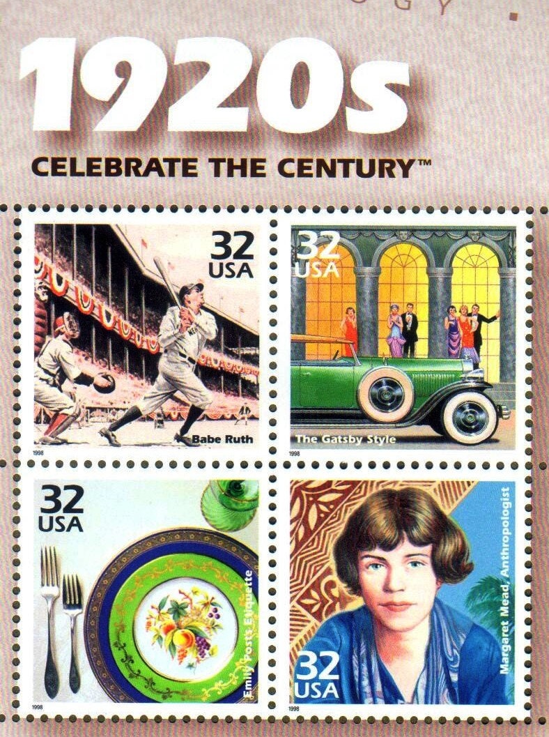 Vintage Unused US Postage Stamps 1920's Celebrate the - Etsy