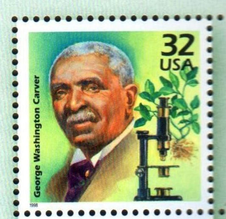 Vintage Unused George Washington Carver Famous Agriculture Biologist ...