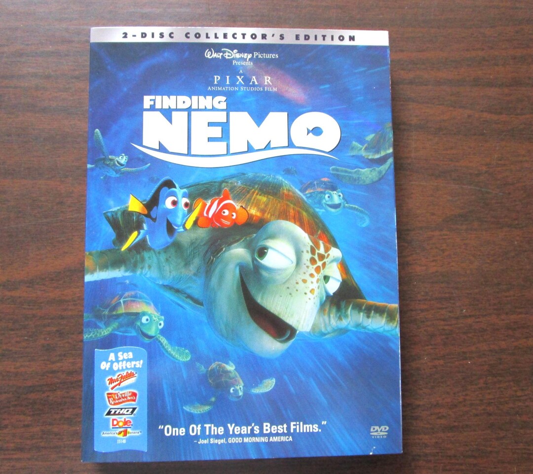 Vintage Finding Nemo DVD - 2 Disc Collectors Edition - Walt Disney ...