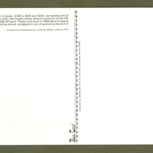 Union Pacific Railroad U-boats Railroad Picture Postcard, U-50c's #5026 ...