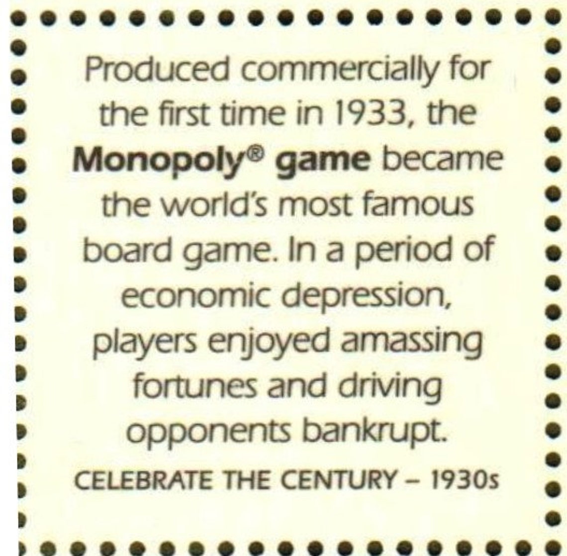 1933 Board Game Monopoly Becomes World's Most Famous Game 1930 ...