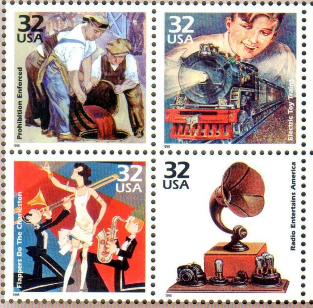 Vintage Unused US Postage Stamps 1920's Celebrate the - Etsy