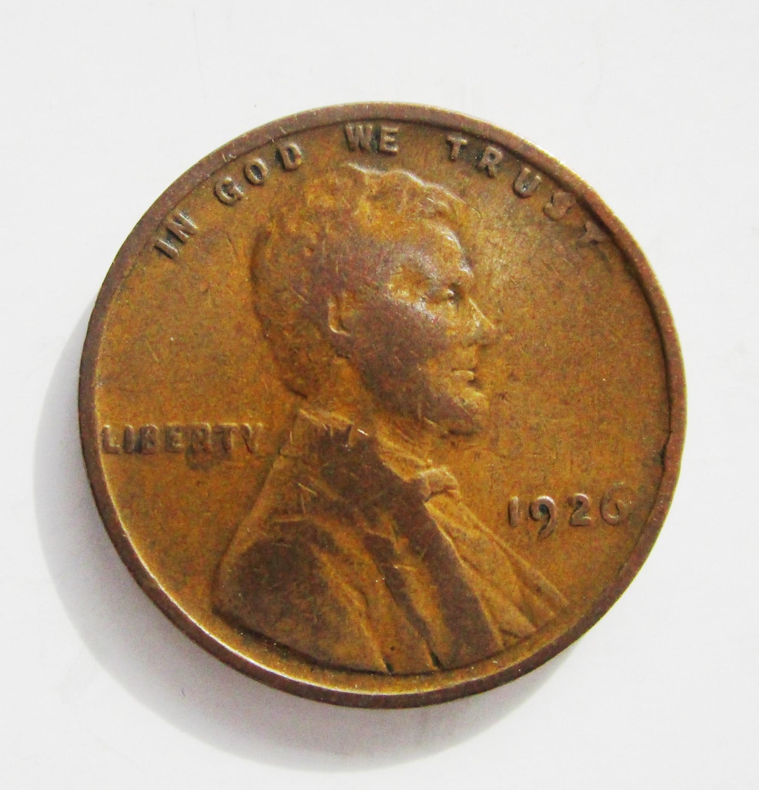 Vintage 1926 Lincoln Penny Copper Wheat One Cent Penny Full Date, Good+ ...