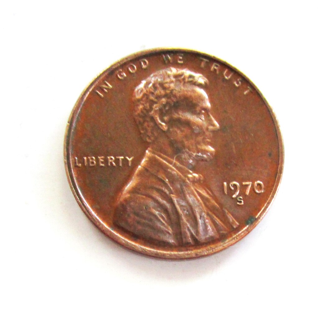 Vintage 1970-S Lincoln Memorial Penny Copper One Cent Penny Full Date ...
