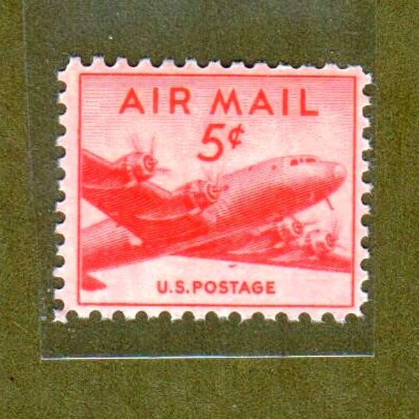 5 Cent Airmail Stamp - Etsy