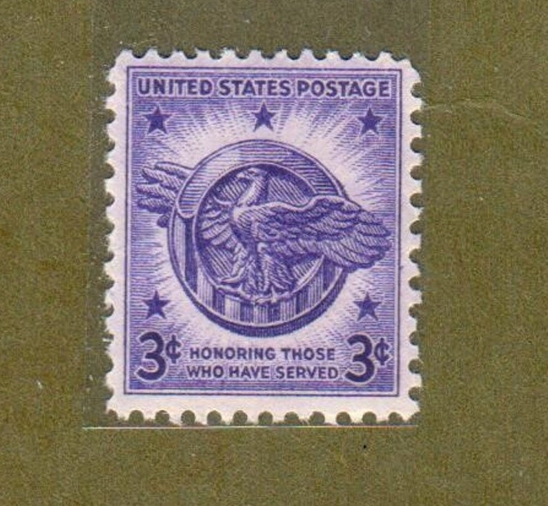 Unused US Postage Stamp 1946 Honoring Those Who Have Served WW2 Single ...