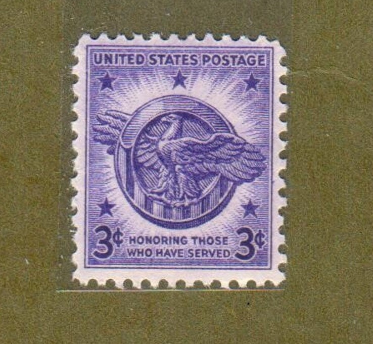 Unused US Postage Stamp 1946 Honoring Those Who Have Served WW2 Single ...