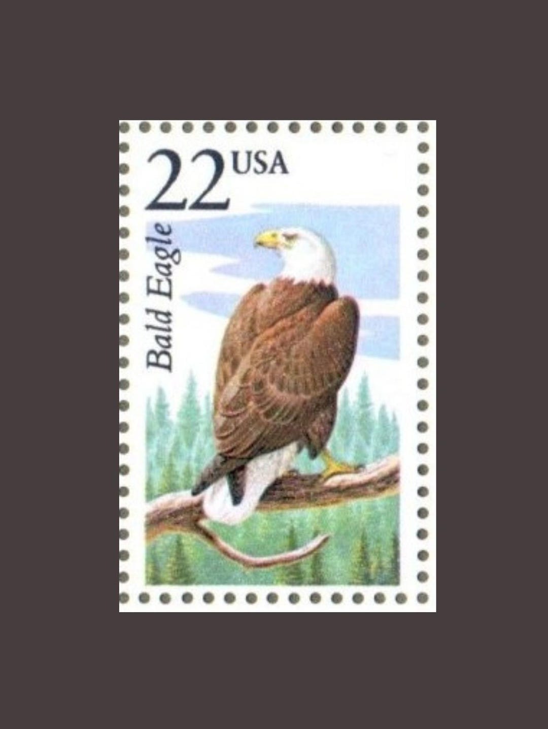 Vintage Unused American Bald Eagle Bird American Wildlife US Postage ...