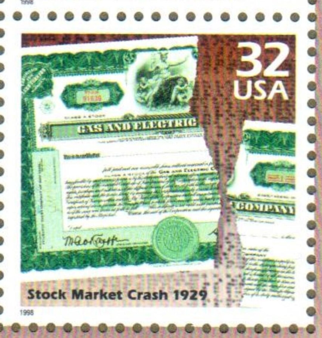 Vintage Stock Market Prices Plummet on Black Thursday 1920 Celebrate ...