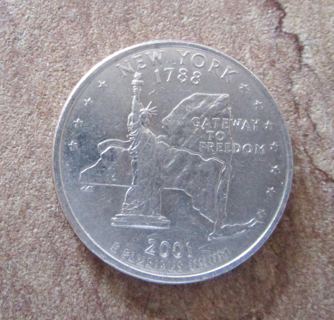 Vintage 2001-D New York Gateway to Freedom - Statehood 1788 - Statue of ...