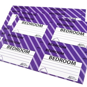4 Bedroom Moving Kit: Moving Labels, Color Coded and Perfect for ...