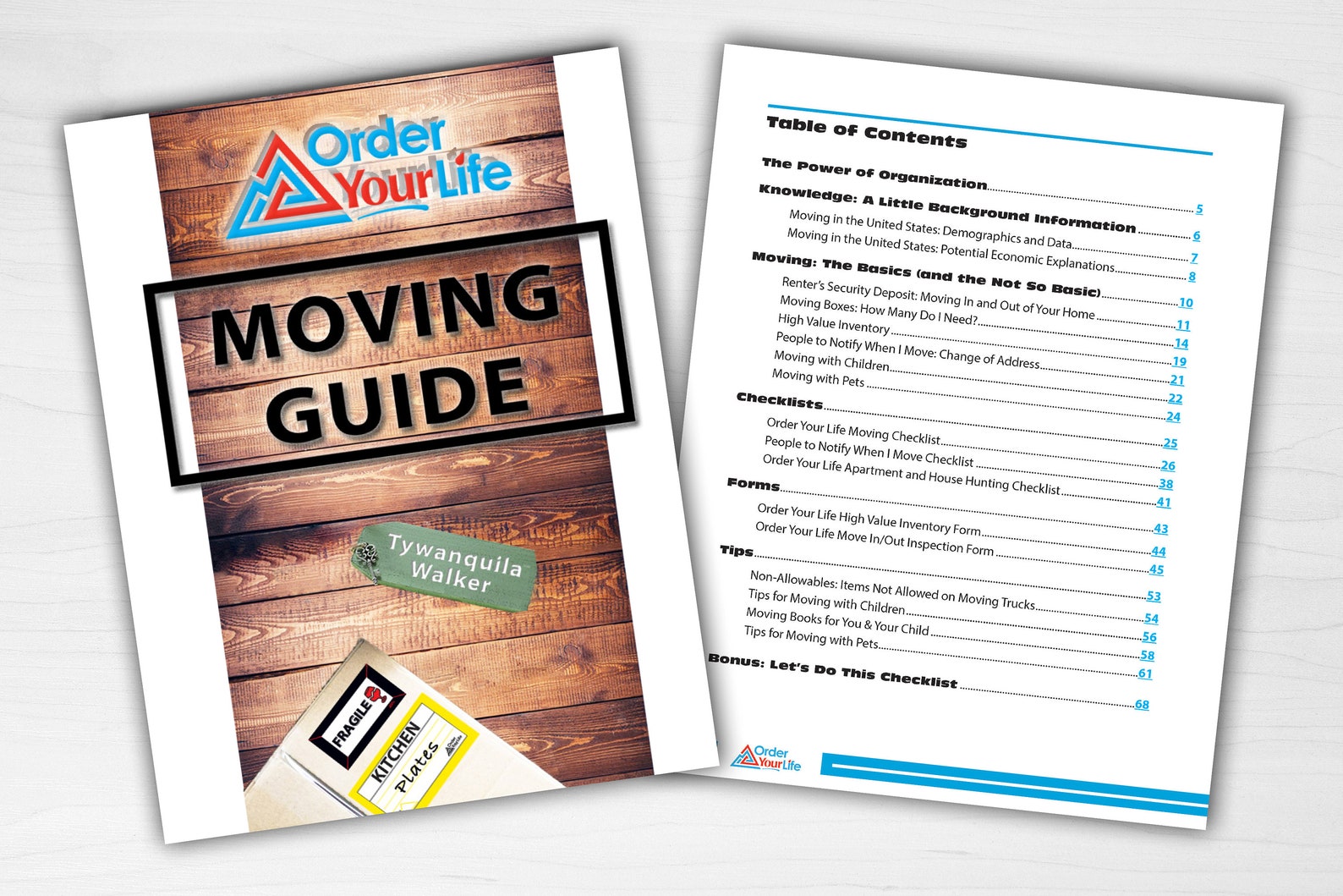 Order Your Life Moving Guide: Printable Moving Guide and Workbook With ...