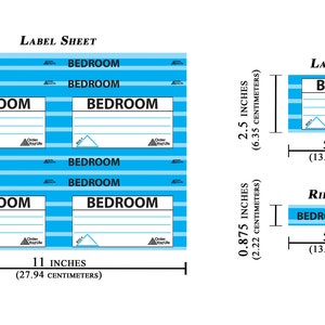 4 Bedroom Moving Kit: Moving Labels, Color Coded and Perfect for ...