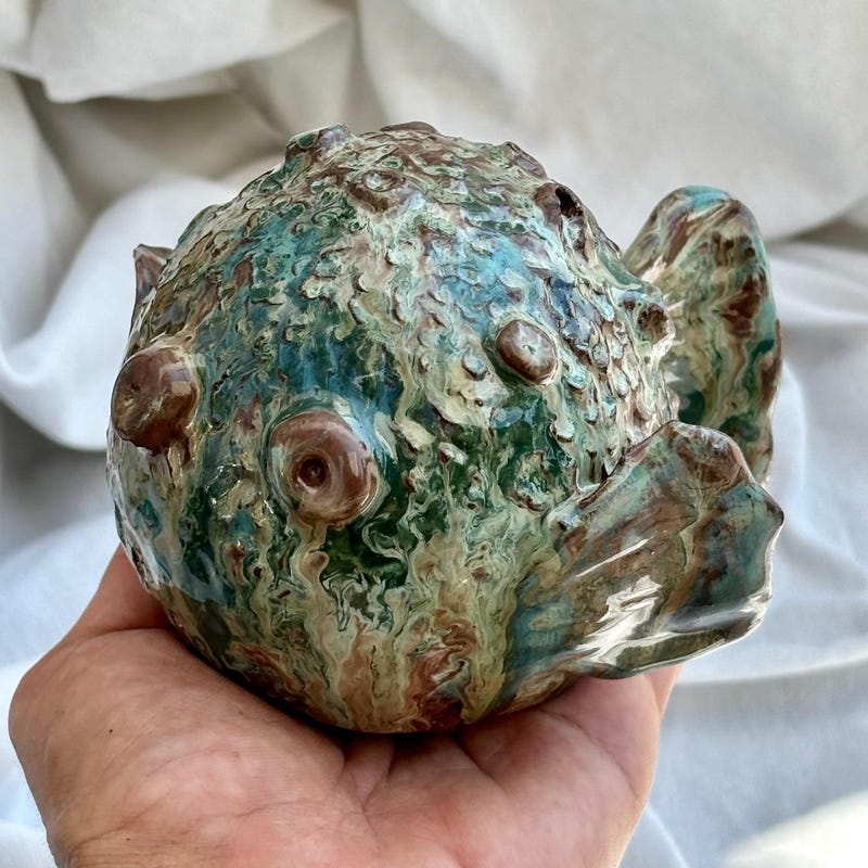 Ceramic Puffer Fish - Etsy