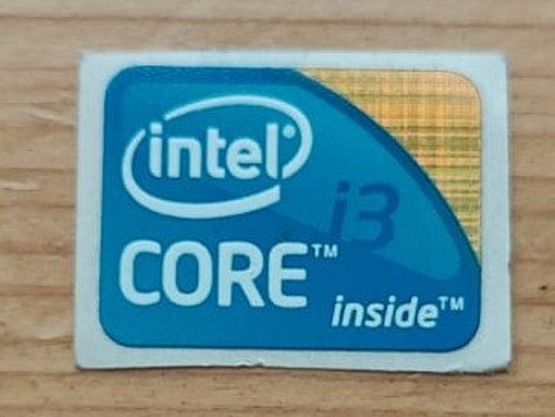 Intel Core I3, I5, I7, I9 Core Sticker 2, 3, 6, 11 Generation, Genuine ...