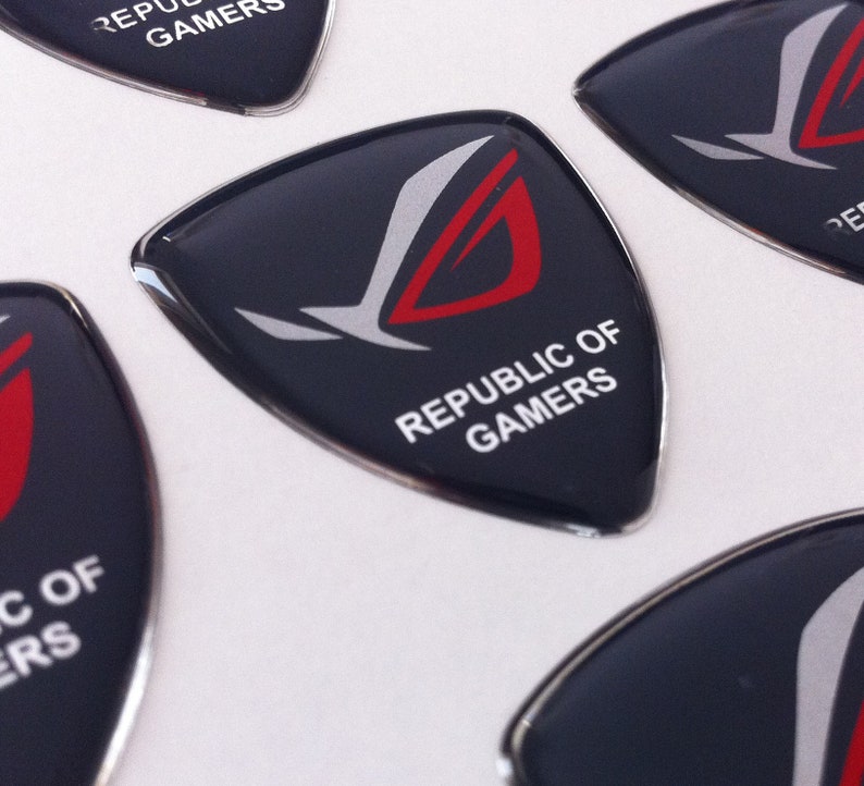ASUS ROG Republic Of Gamers autocollant enduit 3D - Etsy France