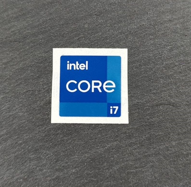 Intel Core I3, I5, I7, I9 Core Sticker 2, 3, 6, 11 Generation, Genuine ...