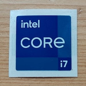 Intel Core I3, I5, I7, I9 Core Sticker 2, 3, 6, 11 Generation, Genuine ...