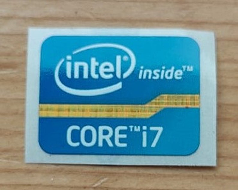 Intel Core I3, I5, I7, I9 Core Sticker 2, 3, 6, 11 Generation, Genuine ...