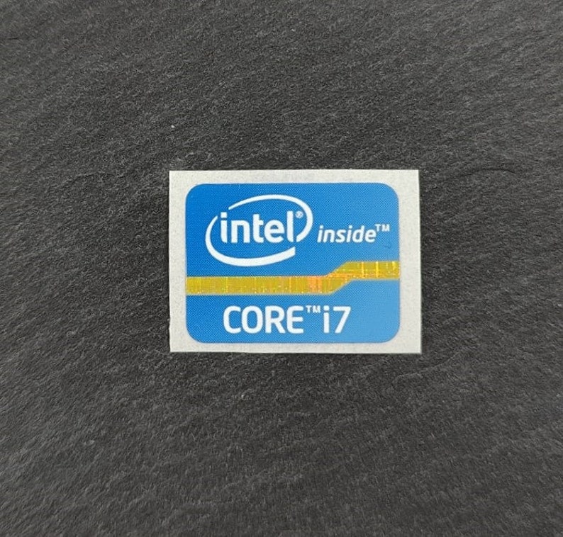 Intel Core I3, I5, I7, I9 Core Sticker 2, 3, 6, 11 Generation, Genuine ...
