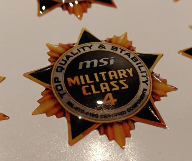 MSI Gaming G Series, 100 Millenium, Military 4 Class Self Adhesive 3D ...