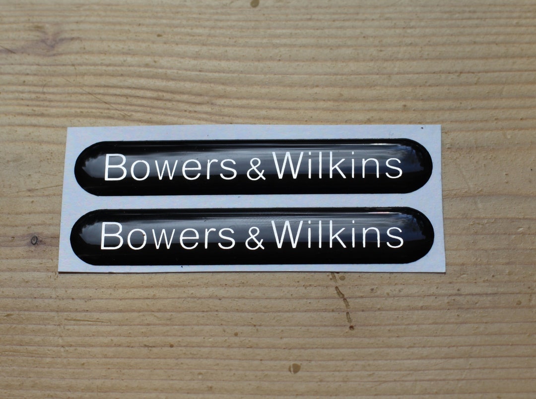 Bowers Wilkins B&W 3D Domed Sticker Badge Self Adhesive - 2pcs - Etsy
