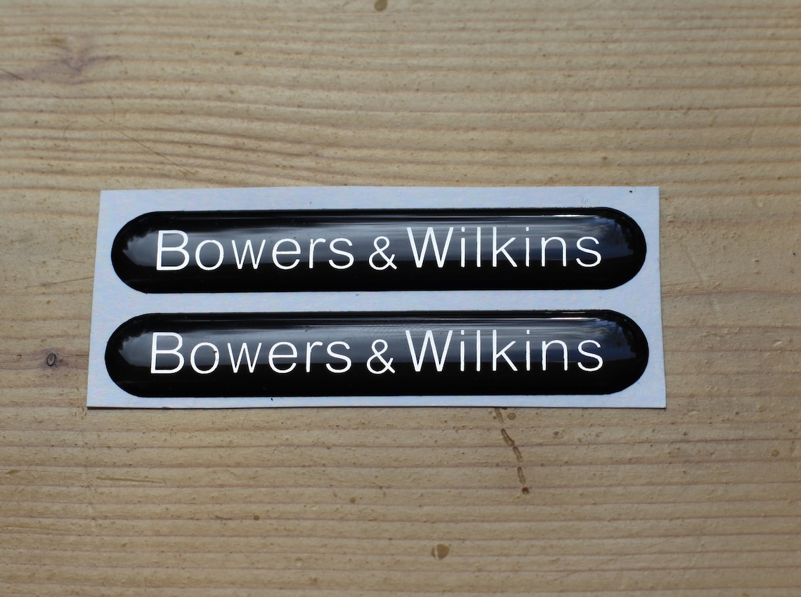 Bowers Wilkins B&W 3D Domed Sticker Badge Self Adhesive - 2pcs - Etsy