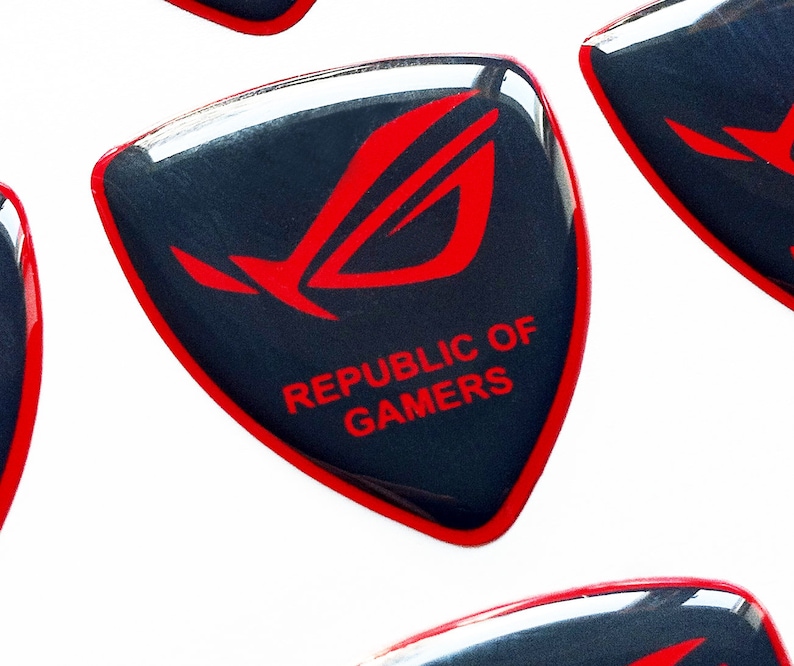 ASUS ROG Republic Of Gamers autocollant enduit 3D - Etsy France