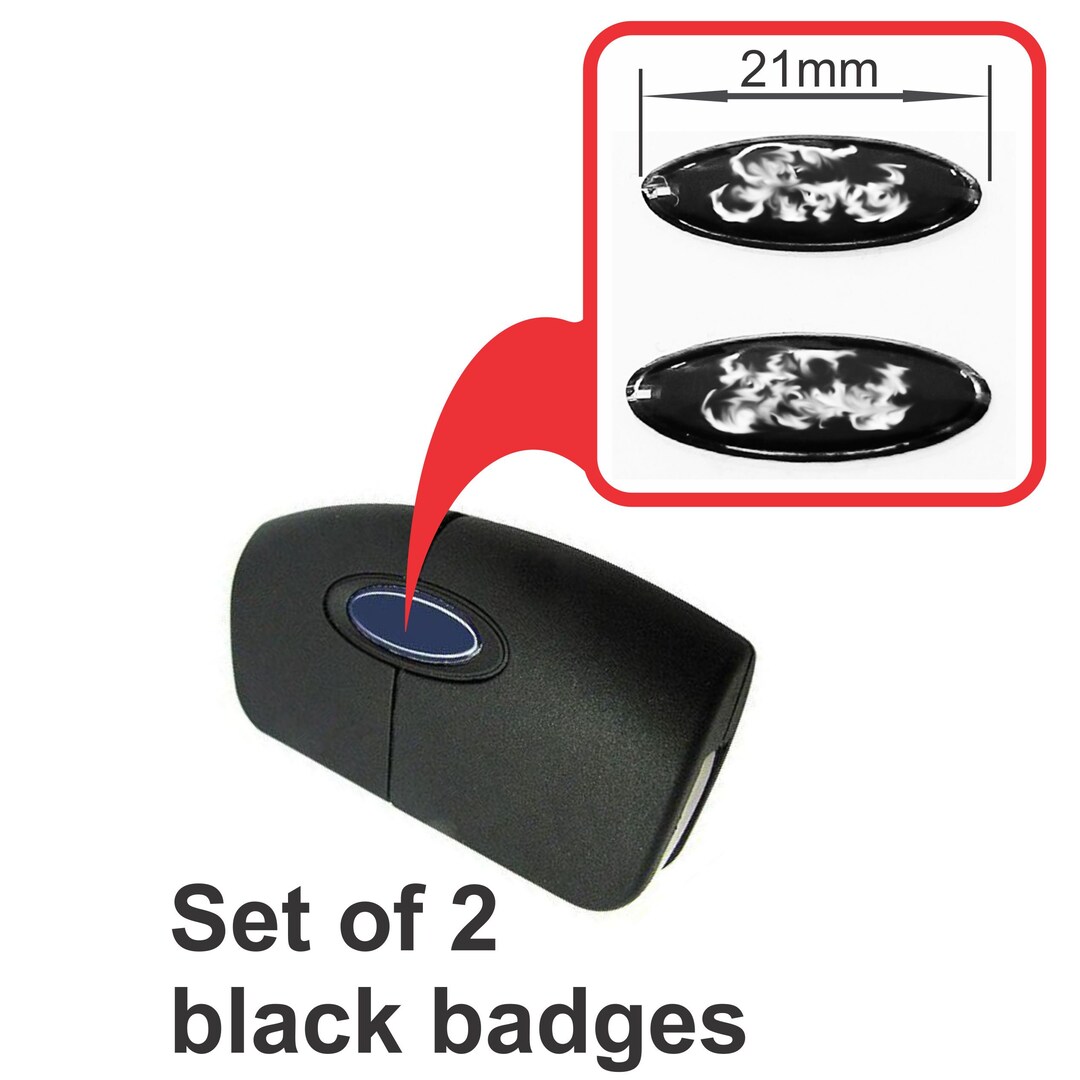 Ford Key Fob Badge Sticker Logo Emblem 3D Domed Sticker Badge Self ...