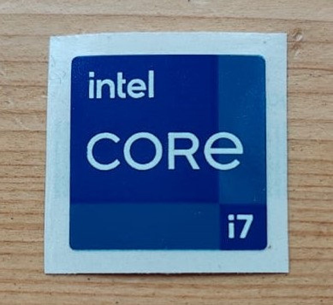 Intel Core I3, I5, I7, I9 Core Sticker 2, 3, 6, 11 Generation, Genuine ...