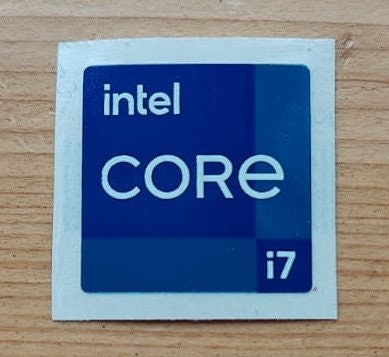 Intel Core I3, I5, I7, I9 Core Sticker 2, 3, 6, 11 Generation, Genuine ...