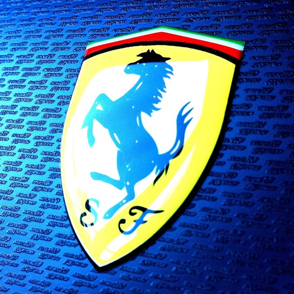 Ferrari Domed Badge - Etsy