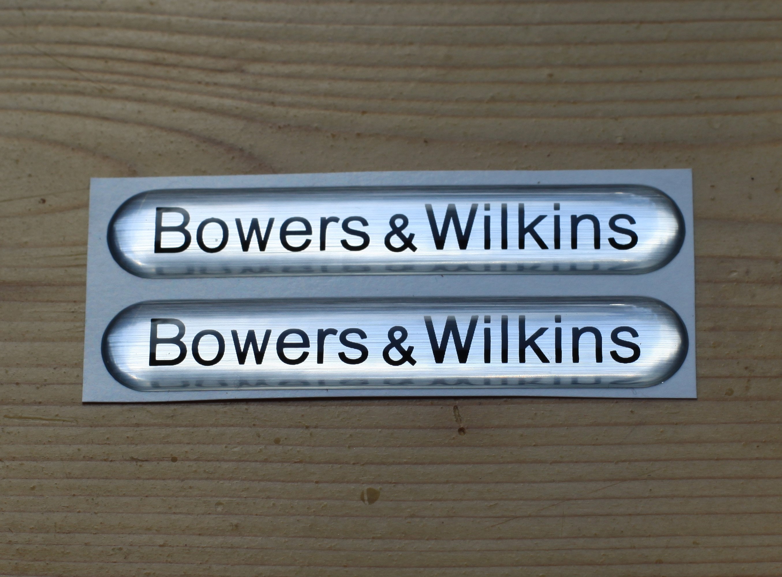 Bowers Wilkins B&W 3D Domed Sticker Badge Self Adhesive - 2pcs - Etsy