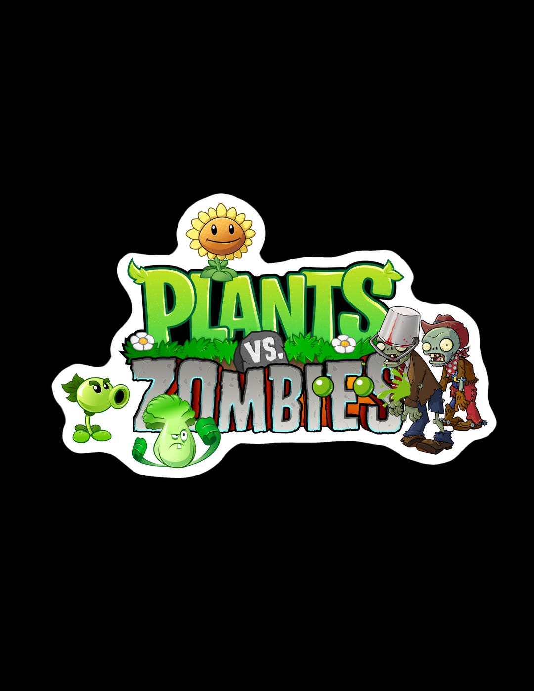 Plants Vs Zombies Vinyl Sticker - Etsy