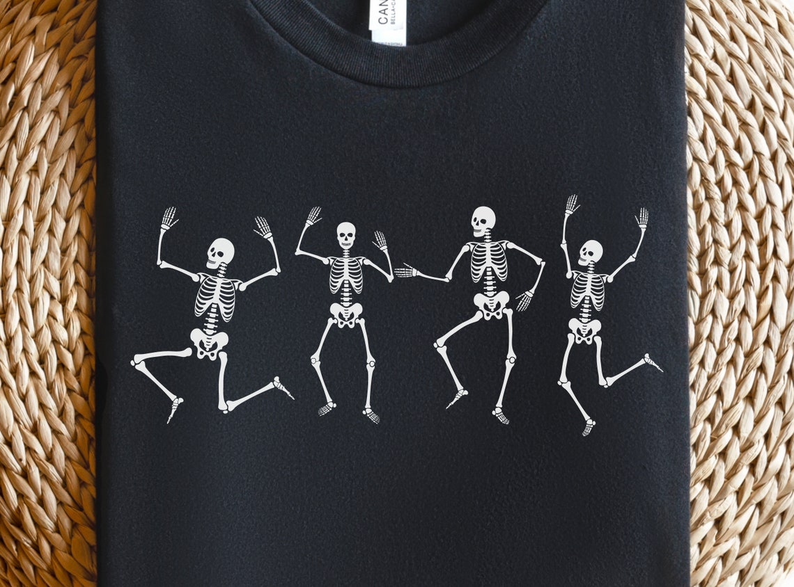 Skeleton Line up SVG Halloween SVG Spooky SVG Skeleton Svg Dancing ...